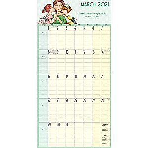 Mary Engelbreit Moms Can Do Anything! 17-Month 2020-2021 Family Wall Calendar