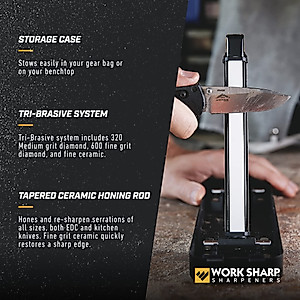 Work Sharp - WSBCHAGS Benchtop Angle Set Knife Sharpener - Ken Onion Edition