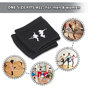 YAVOUN Socks for Dancing - 4 Pairs, Wearing Dance Socks on Shoes, Easy pivoting and Sliding on Sticky Indoor Dance Floors (Blak+white)