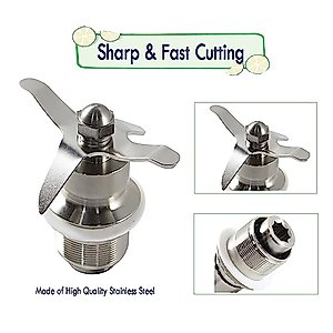 Cutting Blade Blender 502977 Assembly Compatible with Waring CB6 CB10 CB15 2610C CAC72 LBC10 LBC10C LBC15 Commercial Assembled Gallon Blenders Replace 502975