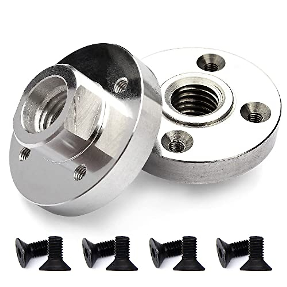 2 Pcs Flush Cut Adapter Flange 5/8"-11 Thread for Diamond Blades Quad Hole Mount Angle Grinder Accessories