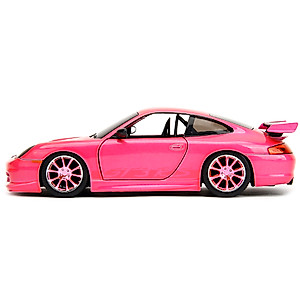 911 GT3 RS Pink Metallic with Pink Wheels Pink Slips Series 1/24 Diecast Model Car by Jada 34847