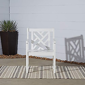 Vifah V1338 Bradley Outdoor Wood Armchair