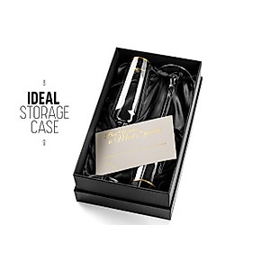 Gold Rim Champagne Gift Glasses | Set of 2 | Crystal Square Toasting Flutes for Bride and Groom, Wedding, Anniversary, Birthday | Elegant Long Stemmed Glassware for Sparkling Wine, Prosecco