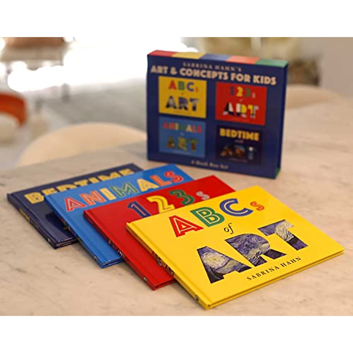 Sabrina Hahn's Art & Concepts for Kids 4-Book Box Set: ABCs of Art, 123s of Art, Animals in Art, and Bedtime with Art