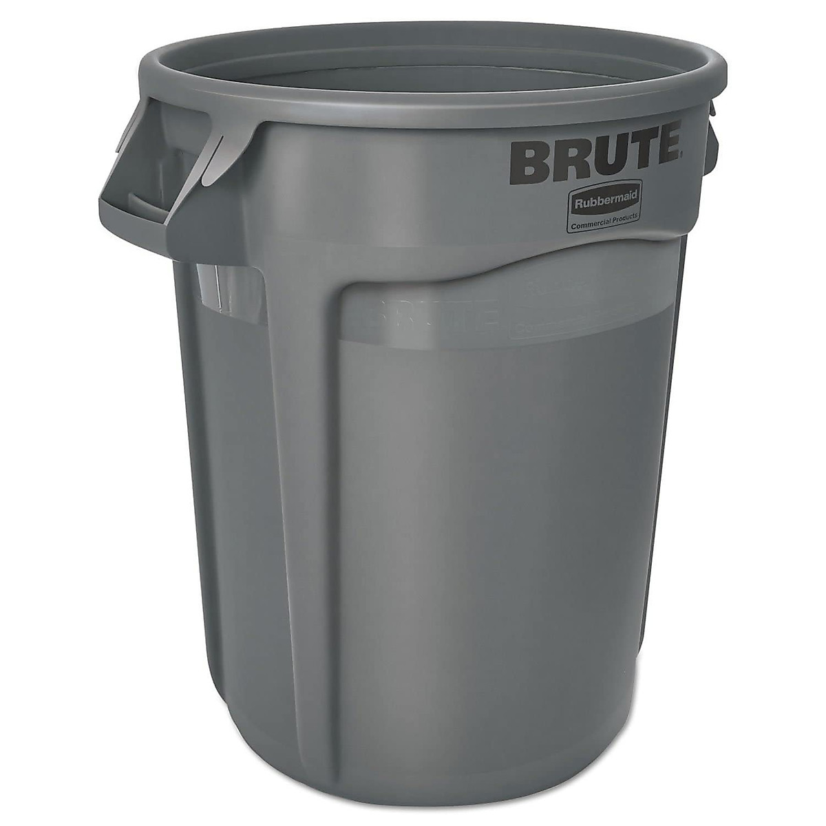 Rubbermaid Commercial 262000GRA Round Brute Container, Plastic, 20 gal, Gray