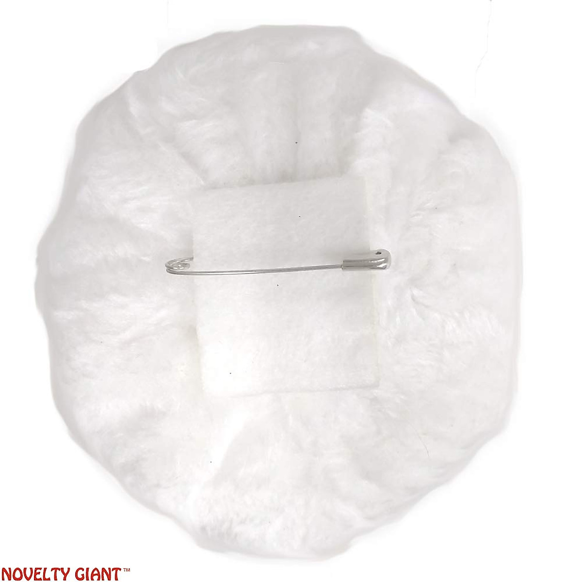 NOVELTY GIANT WWW.NOVELTYGIANT.COM Jumbo Plush Bunny Tail Costume Accessory (White)