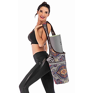 Ewedoos Premium Yoga Sets - Includes 1 TPE Double-Layer Yoga Mat with Carrying Strap, 1 Printed Yoga Mat Bag, Perfect for Yogi & Beginners