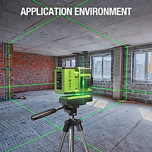 Laser Level, Teslong Self-Leveling 3x360° Cross Laser for Construction and Picture Hanging, 12-Line laser with Remote Control, 9600mAh Battery, Magnetic Bracket, Hard Carry Case