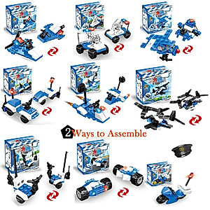 Ulanlan Military Vehicles and Engineering Cars Building Brick Sets, 3D Assembly Cars Construction Building Kit for Party Favors, Kids Prizes, Mini Building Block Car Toys for Boys and Girls, 30 Boxes