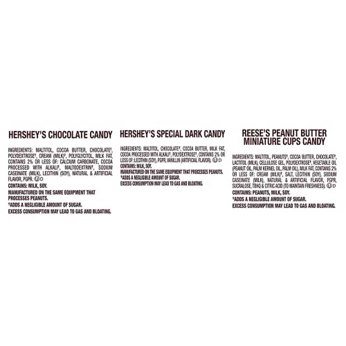 Hershey Zero Sugar Chocolate Candy