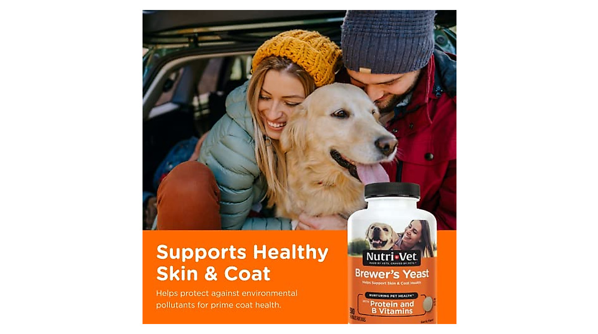 Nutri-Vet Yeast & Garlic Tablets for Healthy Dogs
