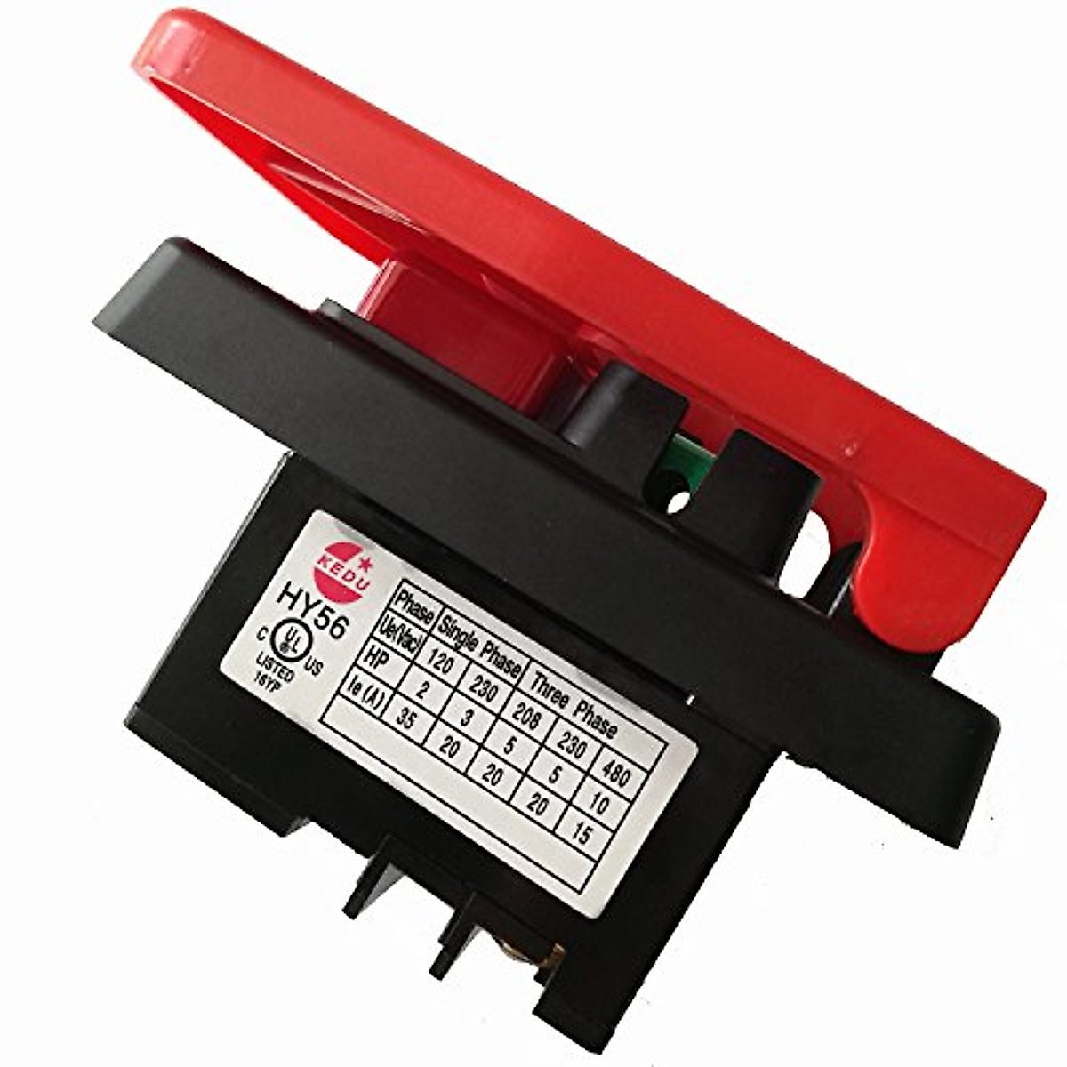 Kedu 220V single Phase 20Amp Table Saws Pushbutton Switch Paddle Switch for Bench Saw Wood Machine HY56