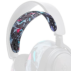 WC Headband Replacement for Arctis Nova Headsets by Wicked Cushions - Effortless Installation, Snug Fit, Unparalleled Durability, All with Personalized Designs | 90's Black