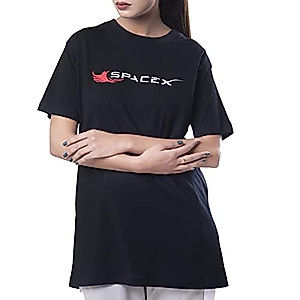 Elon Musk Space X Shirt – Space X Black T-Shirt for Men and Women (S)