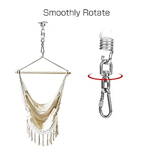 AMYSPORTS Heavy Stainless Swivel Eye Ring Steel Hanging Swivels Eye Connector Double Ended Swivel Eye Marine SUS316 Loop Dia 6mm 3/13inch 330lbsf 4pcs