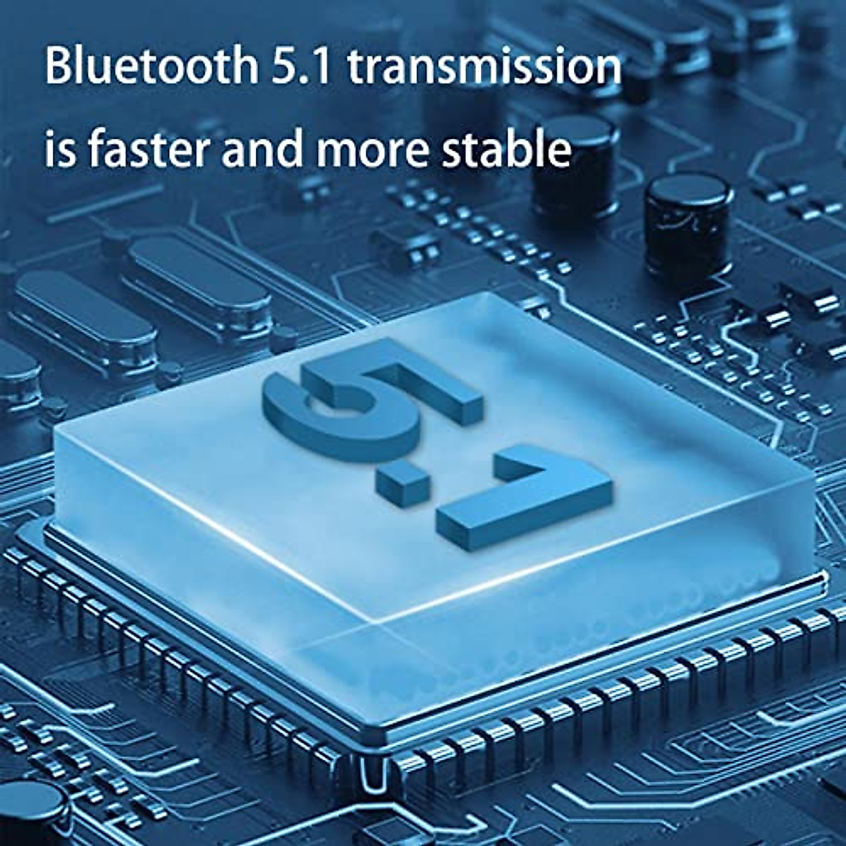 SMIDOW Bluetooth Headphones Over Ear - Hi-Fi Stereo Wireless Headphones Deep Bass Foldable Wired/Wireless/TF for iPhone Android PC, Bluetooth 5.0 Wireless Headset with Mic (Black)