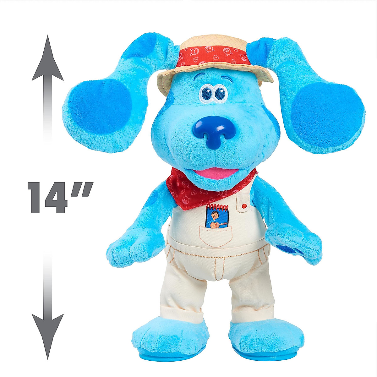 Blue's Clues and You! B-I-N-G-O Blue, 14-inch Interactive Plush Toy with Song and Game Mode, Dog
