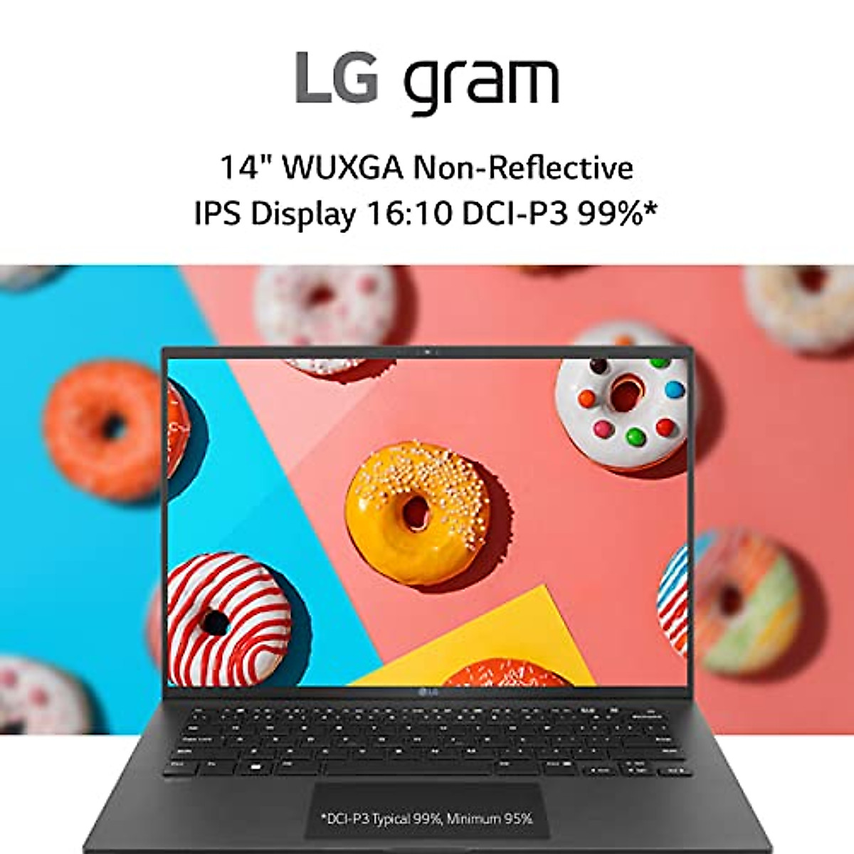 LG Gram (2022) 14Z90Q Ultra Lightweight Laptop, 14" (1920 x 1200) IPS Display, Intel Evo 12th Gen i5 1240P Processor, 16GB LPDDR5, 512GB NVMe SSD, FHD Webcam, WiFi 6E, Thunderbolt 4, Windows 11, Black