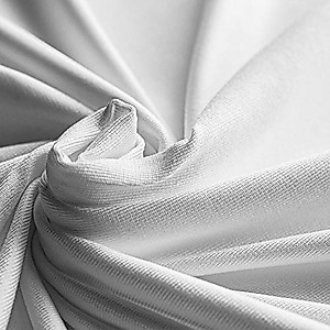 Ambesonne Retro Fabric by The Yard, Old School Shoes Pattern Sneakers Nineties Casual Clothing Cartoon, Stretch Knit Fabric for Clothing Sewing and Arts Crafts, 1 Yard, Vermilion White