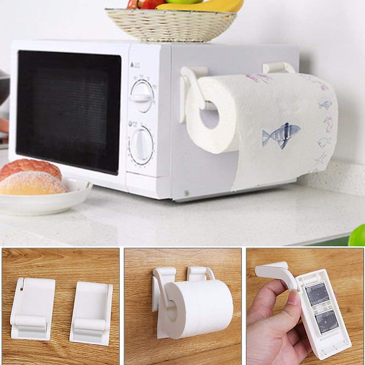 QIXINSTAR Magnetic paper towel oleophilic roll holder Towel Rack for Refrigerator Bathroom Accessories