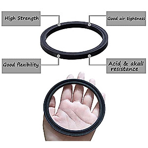 Firdnyohs 4" Glass Tubes Support Rubber Ring -Neoprene Support Ring for Glass Tubes,Pyramid Patio Heater Dancing Flames Pyramid Outdoor Patio Heater Replacement Glass Tube Support Rubber Rin -Black