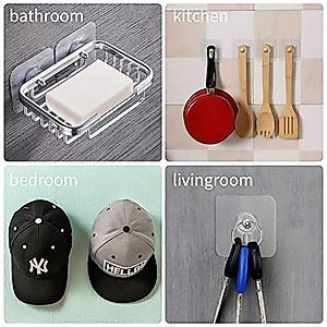 YGAOHF Wall Hangers Without Nails, 15 Pack Sticky Wall Hooks for Hanging, Adhesive Nails for Wall, Waterproof, Oilproof, Rustproof for Kitchen, Bathroom, Home, Office(16mm)