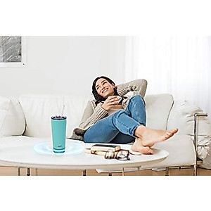 Zak Designs Zak! Play Bluetooth Tumbler with Straw and Wireless Speaker, Slider Lid, Double-Wall Stainless Steel and Vacuum Insulation, Removable Rechargeable Bluetooth Speaker