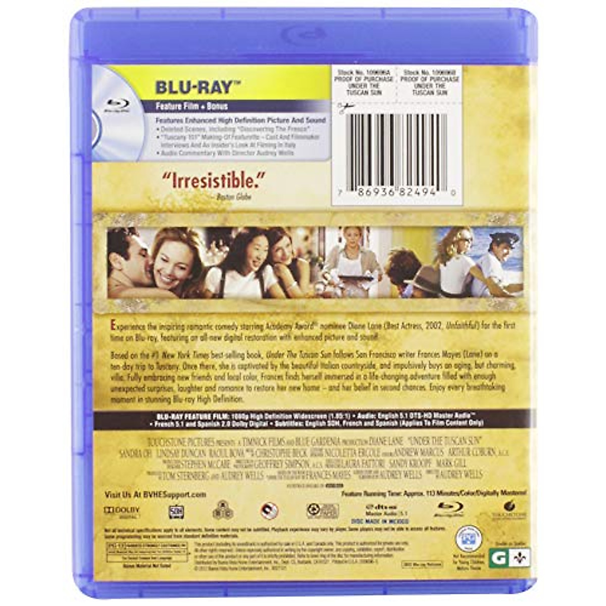 Under the Tuscan Sun [Blu-ray]