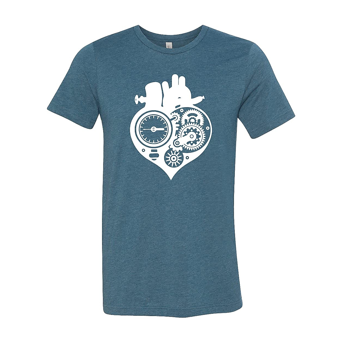 Steampunk Heart Shirt, Steampunk Art Shirt, Anatomical Heart Shirt, Biopunk Heart Shirt, Cool Gift for Friend, Scrap Heart Shirt