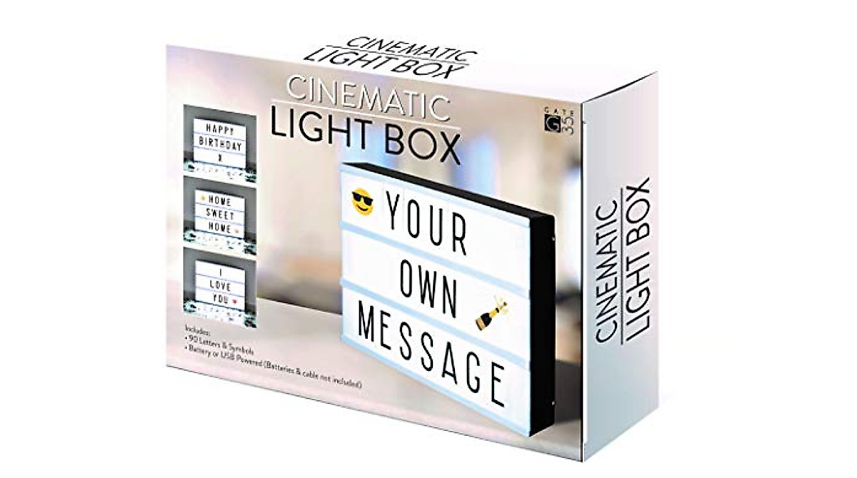 Cinematic Light Box Sign - Personalize with 105 Emojis