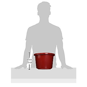 FORTEX INDUSTRIES 280046 Utility Pail Red, 8 Quart