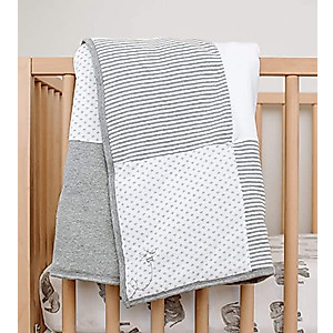 Burt's Bees Baby - Reversible Quilt, Baby and Toddler Nursery Blanket, Organic Cotton Shell & Polyester Fill