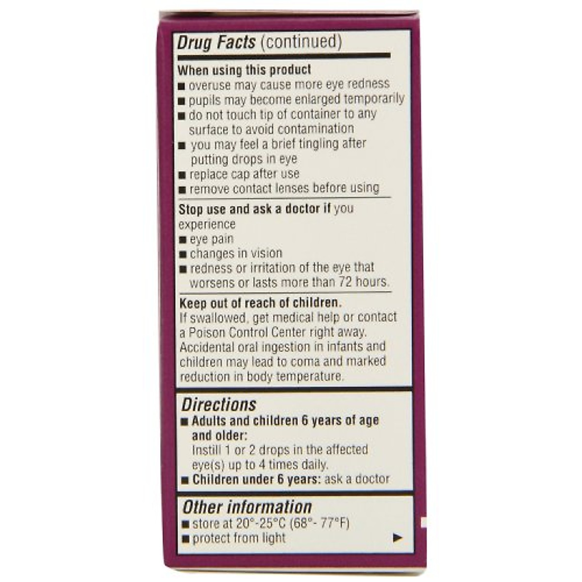 Allergy Eye Drops by Bausch & Lomb, for Itch & Redness Relief, 15 mL