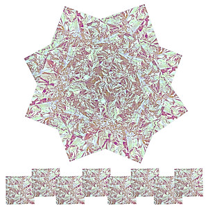 AIKS 120 PCS Cellophane Wraps Paper Rainbow Color cellophane sheets for DIY Arts Crafts Decoration and More (7.5 x 7.5 Inch)