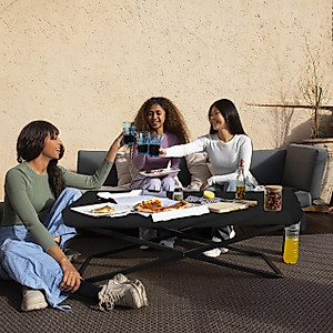 Covers & All Rectangle Table Top Cover, 12 Oz Waterproof UV & Weather Resistant Patio Table Cover, Outdoor Table Cover for Patio Furniture (85" L x 40" W x 5" H, Black)