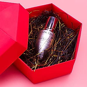 Zwish 1LB Crinkle Cut Paper Shred Filler for Gift Box 405G Crinkle Black Paper & 45G Shiny Gold Hamper Shreds for Gift Wrapping & Basket Filling(Black&Gold)