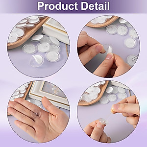 HINZIC 80 Pack Self-Adhesive Ceiling Hooks for Hanging, Heavy Duty No-Drill Ceiling Discs Sticky, Transparent Wall Hanger for Festival Wedding Birthday Party Christmas Balloon Decorations