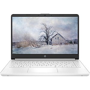 HP Stream 14inch HD Display, Intel Celeron N4120 Quad-Core Processor, 32GB DDR4 RAM, 128GB Storage(64GB eMMC+64GB Card), WiFi, Webcam, Bluetooth, Win11, Snow White (Renewed)