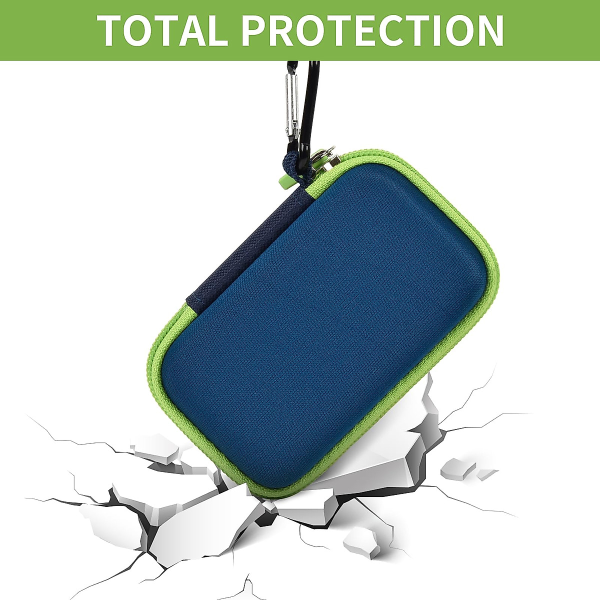 Case Compatible with SanDisk 1TB 2TB 500GB 4TB/for SanDisk PRO Extreme Portable SSD, External Solid State Hard Drive Storage Holder for SDSSDE61/ SDSSDE60/ SDSSDE81/SDSSDE30/SDSSDE60 (Box Only)(Green)