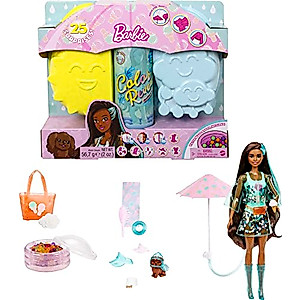 Barbie Color Reveal Doll with 7 Surprises, Color Change and Accessories, Ice Cream Series, styles may vary​​