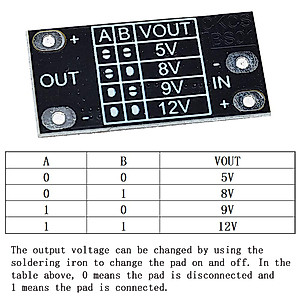 ANMBEST 10PCS Mini Boost Module 3.7V to 5V 8V 9V 12V Step Up Board with LED Indicator for Electronic DIY
