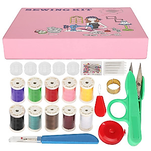 Sewing Kits, Needle Thread Scissor Ruler Bobbin Embroidery Machine Accessories Set - Complete Sewing Kit with Sewing Machine Accessories, Sewing Thread, Needles