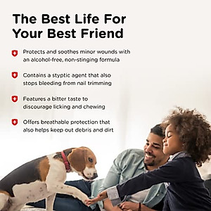 Nutri-Vet Liquid Bandage Spray for Dogs | Discourages Licking and Chewing | Protects & Soothes Minor Injuries | 2 Ounces