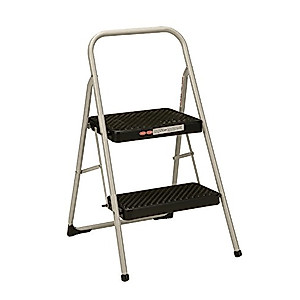 Cosco 2-Step Household Folding Step Stool, Gray