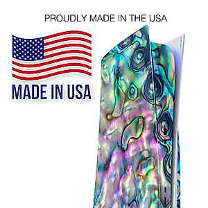 ITS A Skin Skins Compatible with Sony Playstation 5 Console Disc Edition - Protective Decal Overlay Stickers wrap Cover - Abalone Shell Pink Green Blue Opal