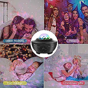 Galaxy Projector Star Night Light Projector,with Smart APP/Remote Control,Voice Control/Timer,Bluetooth Music Speaker,Starry Light Projector for Baby Kids Adults Bedroom Decoration/Home Theater/Party