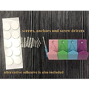 4 Pack Cutting mat Hanger/Cutting Mat Storage for Cricut, Standard Grip Cutting Mat holder for Cricut Explore One/Air/Air 2/Maker, Cut Mats Accessories for Cricut (Color Bundle)