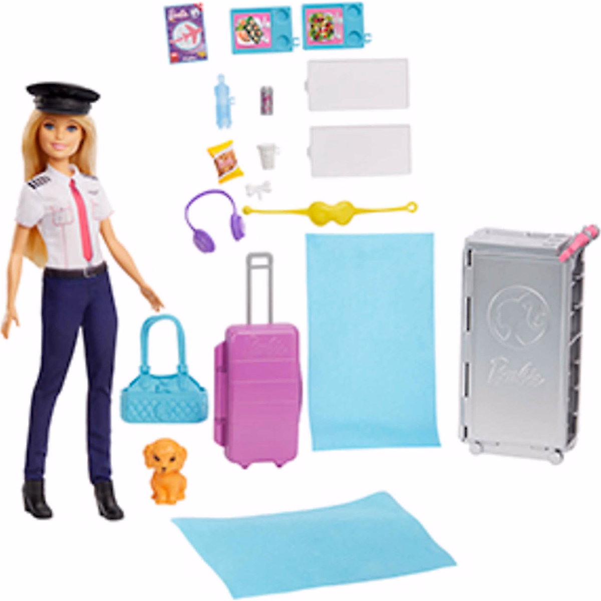 Barbie Dreamplane Transforming Playset with Doll and 15+ Travel-Themed Pieces