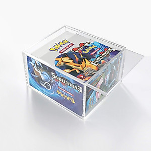 Dingelex Pokemon Acrylic Booster Box Display Case Box